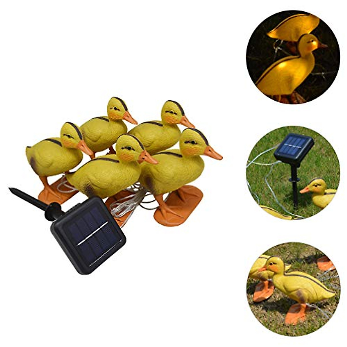OSALADI Solar Led Stake Lights Duck Garden Lights LED Landscape Lighting for Outdoor Patio Lawn Yard Decorations