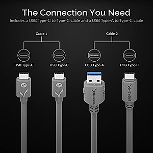 SABRENT Rocket Nano 1TB USB 3.2 10Gb/s External Aluminum SSD (Silver) (SB-1TB-NANO)