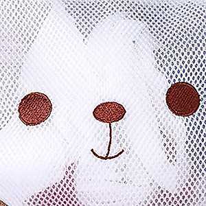usfuzhongfu-US Storage Holder, Laundry Washing Bag Fine Mesh Wear-resistant Thickened Cartoon Animal Hosiery Stocking Polyester Travel Laundry Bag for Home