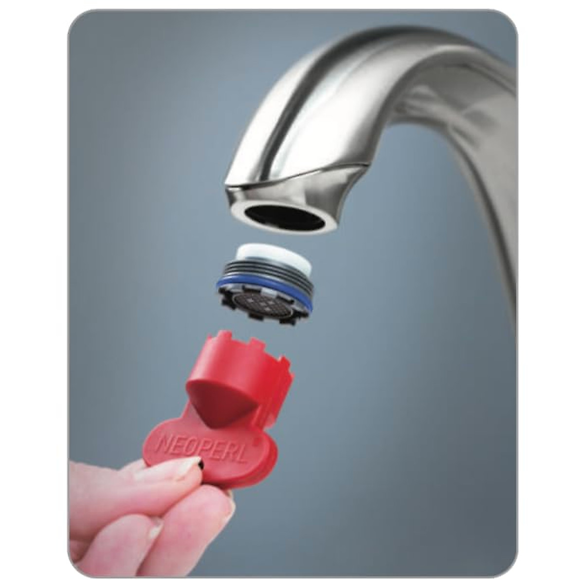 Faucet Aerator Compatible with Kohler Service Kit 1278467 Cache Eco-Flow Hidden insert Aerated Stream with Install Key Tiny Junior (Lt. Blue 1.8 gpm)