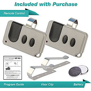 2 Garage Door Remote for Sears Craftsman (53753 139.53753)