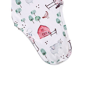 Qiylii Unisex Infant Baby Gown Sleeping Bag Newborn Boy Girl Knotted Sleeper Nighgown Pajamas Coming Home Outfits (C Cute Animal, 0-3 Months)