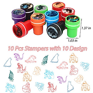 Pulga Party Favors Set,30pcs Slap Bracelet 10 Pcs Stampers and 50 Pcs Stickers ,Birthday Party Supplies Favors