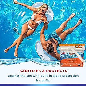 HTH 42042 Super 3" Chlorinating Tablets Swimming Pool Chlorine, 5 lbs