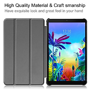 Gylint for LG G Pad 5 10.1 Case, Smart Case Trifold Stand Slim Lightweight Case Cover for LG G Pad 5 10.1 Inches Tablet 2019 Release, Model:LM-T600L, T600L Moon Cat