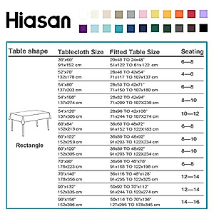 Hiasan 60 x 120 Inch Checkered Tablecloth Rectangle - Waterproof & Wrinkle Resistant Gingham Spring Table Cloth for Outdoor Picnic, Kitchen and Holiday Dinner, Yellow and White