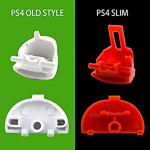 Ambertown Replacement Full Housing Shell Case Cover with Buttons Mod Kit for PS4 Pro Slim for Sony Playstation 4 Dualshock 4 PS4 Slim Pro Wireless Controller - Orange