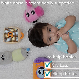 Soothie Sounds: Portable White Noise Machine | Baby Soother Plays Vaccum Sound (Plays up to 20 Minutes, Pediatrician Created. (Hook for Stroller or Car), Finley The Fan