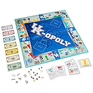 Late for the Sky University of Kentucky Monopoly Blue, White