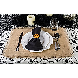 DII Jute Burlap Collection Kitchen Tabletop, Placemat Set, 13x19, Solid Natural, 6 Count