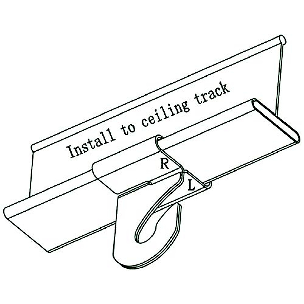 LeoHuks 20 Pairs Drop Ceiling Hooks for Office,Classroom & Home,Great for Hanging Plants,Signs,Lights & Decorations,Metal T-Bar Hooks for Suspended Drop Ceilings,Holds up to 20 lbs