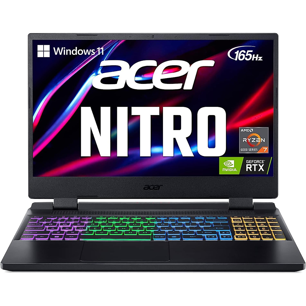 acer Nitro 5 Gaming Laptop 2023 Newest, 15.6" QHD 165Hz Display, AMD Ryzen 7 6800H Processor, NVIDIA GeForce RTX 3070 Ti Graphics, 64GB DDR5 RAM, 2TB SSD, Wifi6, Bluetooth, Windows 11 Home