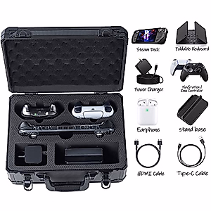 D DACCKIT Carrying Case for Steam Deck - Storage Case for Steam Deck Console & Accessories