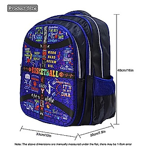 JDEIFKF Basketball Backpack Laptop Backpack For Men Women, Basketball Backpacks Shoulder Bag For Travel Hiking Camping Daypack