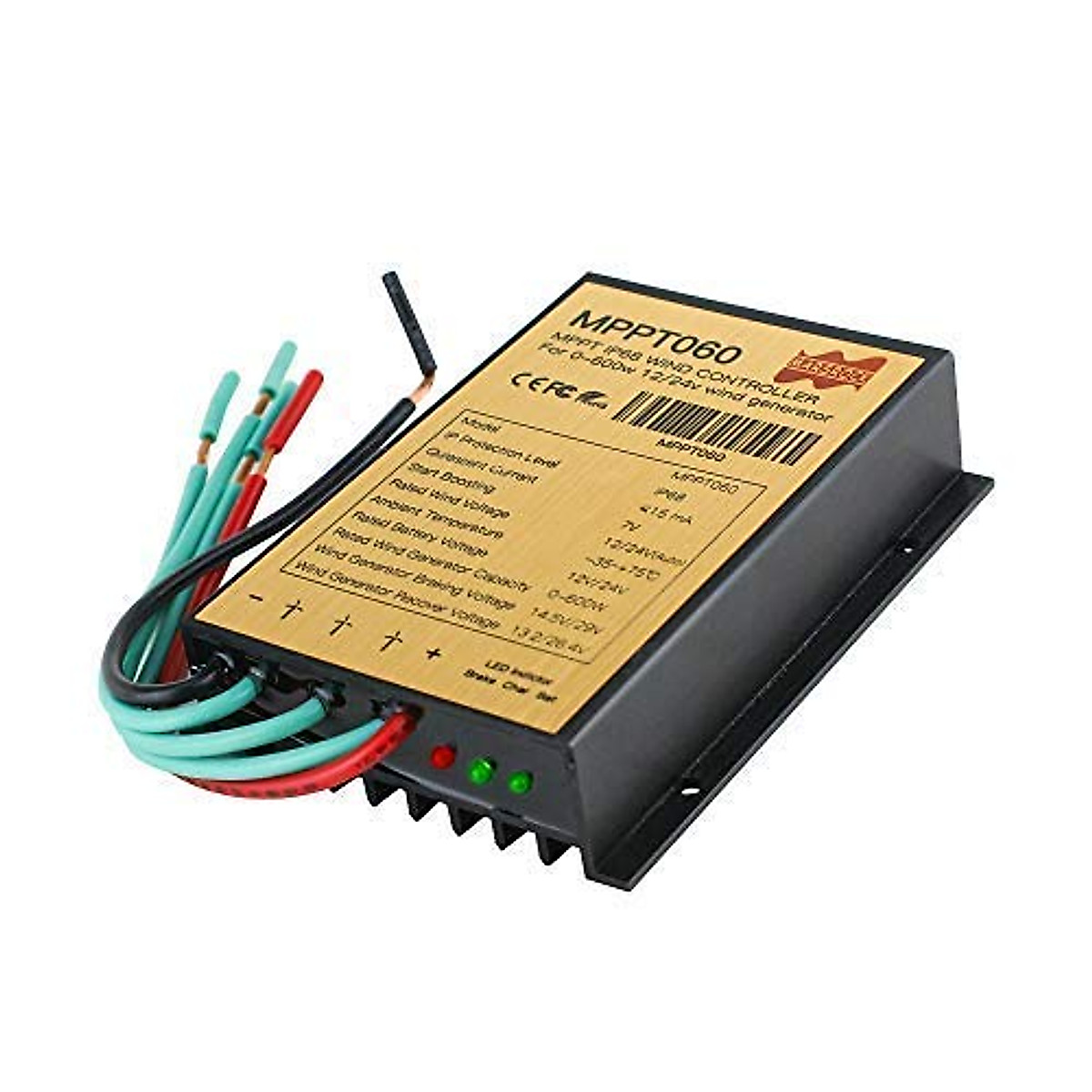 Marsrock Small Wind Turbine Generator AC 12Volt 400W Economy Windmill with MPPT Controller for Wind Solar Hybrid System 2m/s Start Wind Speed 3 Blades (400Watt 12Volt)