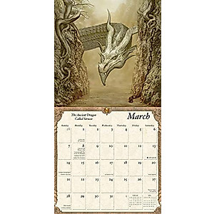 2021 Dragons by Ciruelo 16-Month Wall Calendar