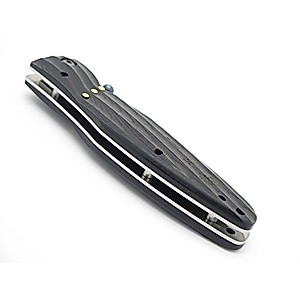 Mcusta Seki Japan Nobunaga MC-181D Micarta and VG-10 Damascus Folder Folding Knife