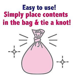 BOS Amazing Odor Sealing Baby Diaper Disposal Bags - Durable and Unscented [Size: S, Color: Pink] (150 count, Pack of 1) (150 Bags)