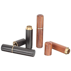 VICASKY 4Pcs Sewing Needles Holder Wood Needle Case Portable Needles Storage Case Wood Pill Bead Box Holder for Store Embroidery Needle Hand Crafts Knitting Tool Toothpick