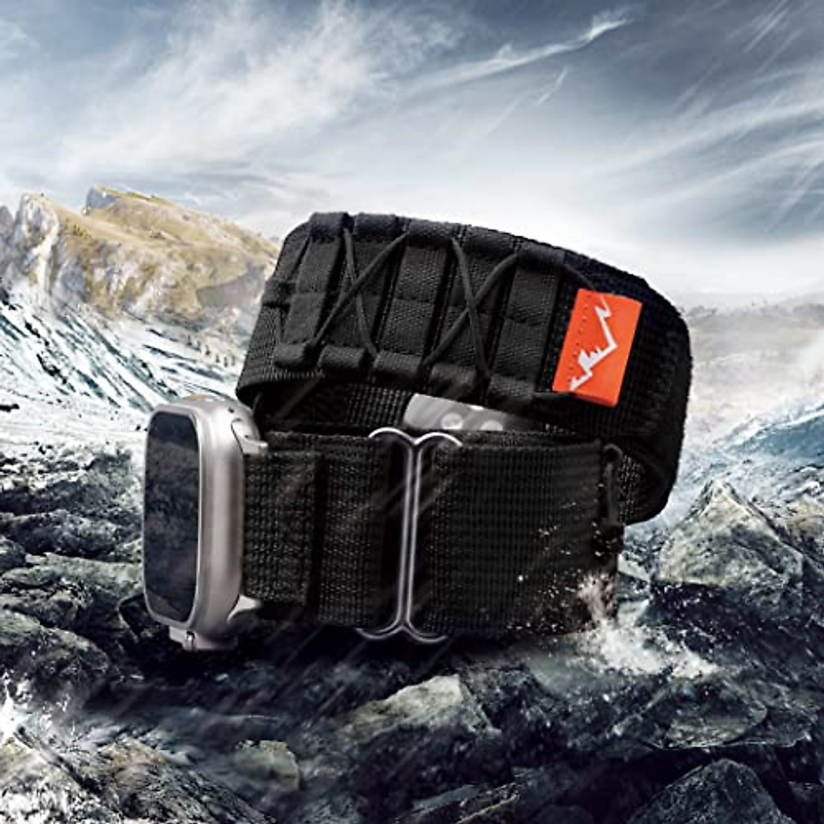 Odbeai Compatible with Apple Watch Ultra Band, Rugged Bands Compatible with Apple Watch Series 9 Band Men, Nylon Braided Bands Compatible with Apple Watch Band 44mm 45mm 42mm 49mm, Military Straps for iWatch Bands Series 8 7 6 5 4 3 2 1 SE Ultra 2