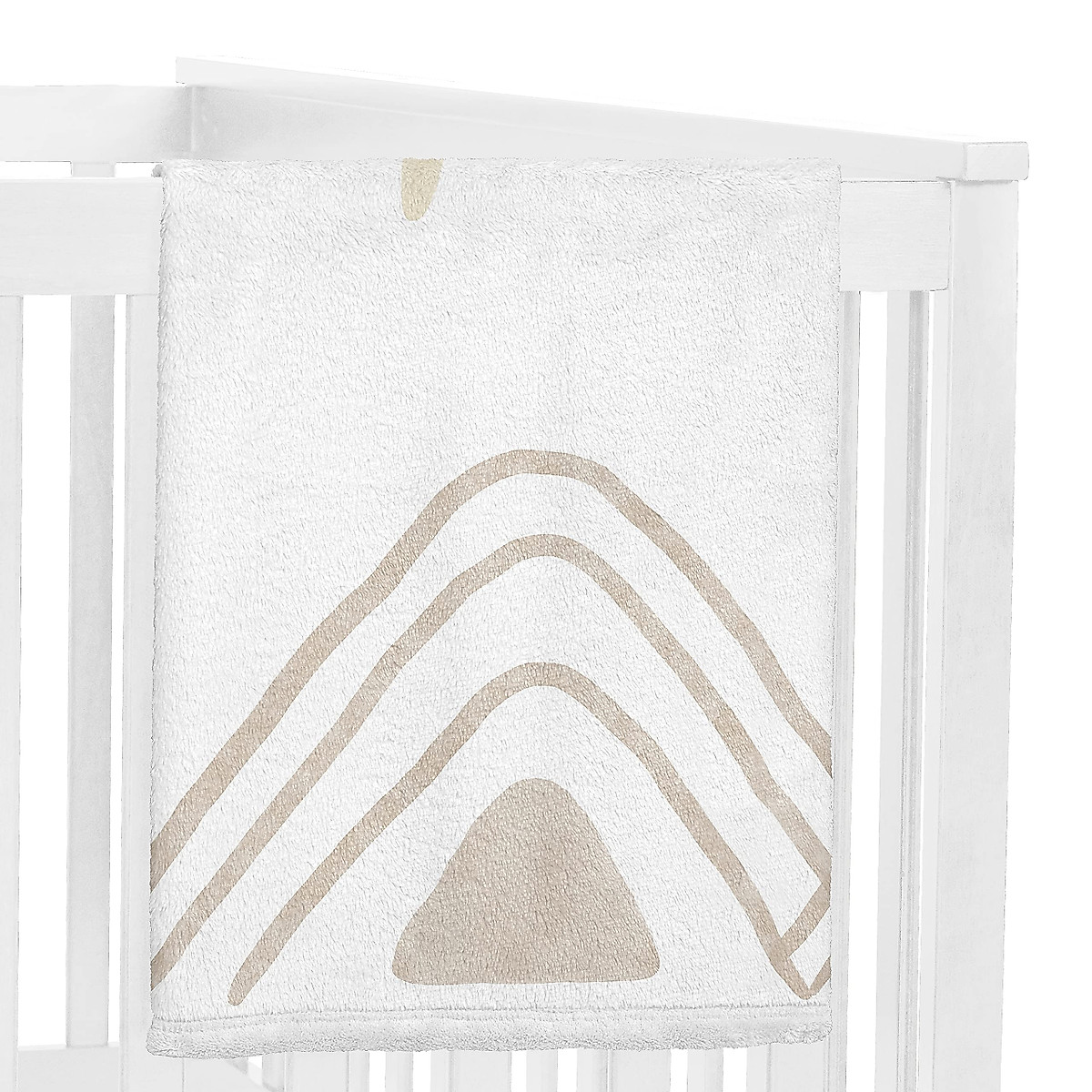 Sweet Jojo Designs Boho Desert Sun Taupe Milestone Blanket Monthly Newborn First Year Growth Mat Baby Shower Neutral Tan Beige Ivory Gold Cream Off White Bohemian Mountain Geometric Sunshine