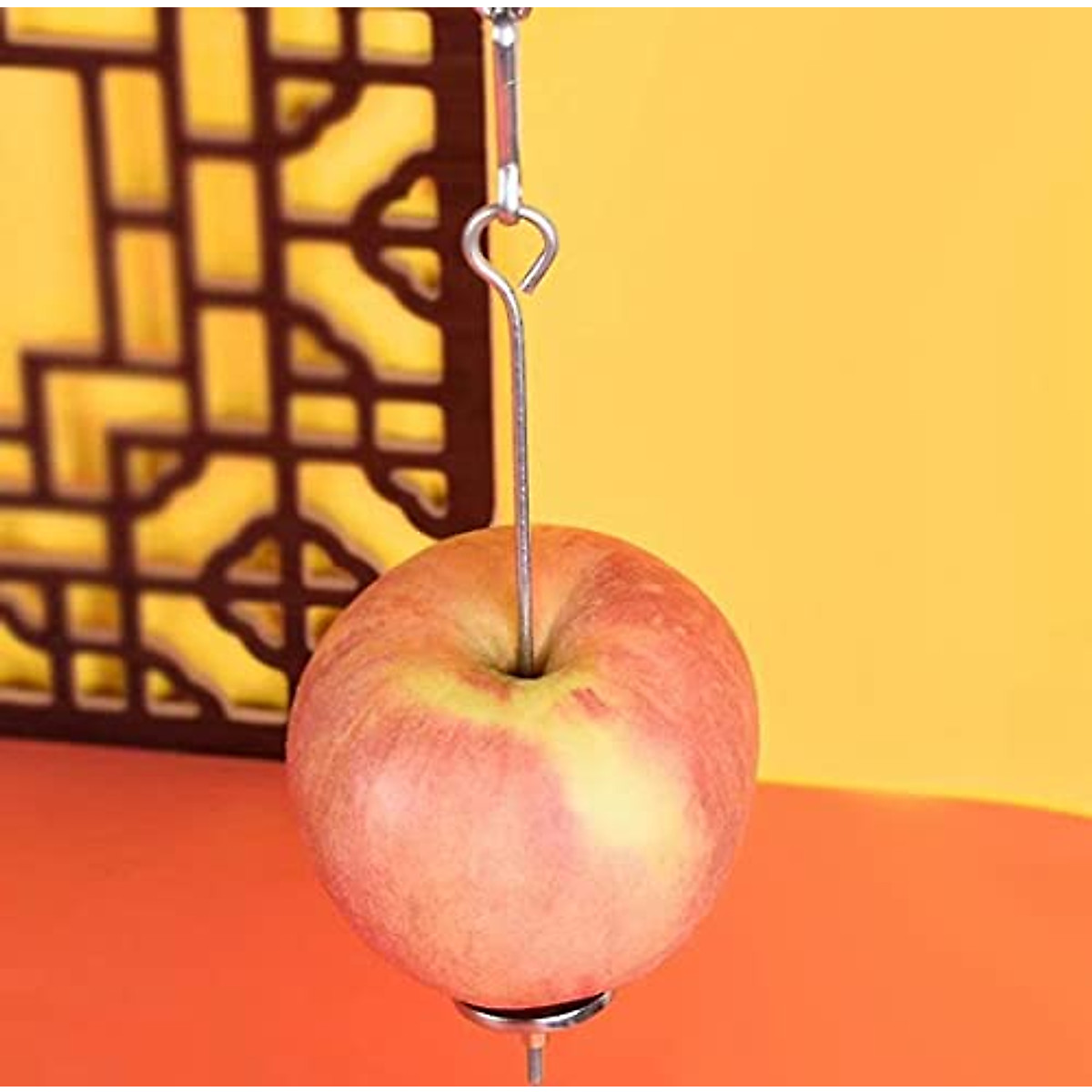 Pet Bird Food Fork Stainless Steel Hanging Bird Treat Feeders Bird Treat Skewer Parrot Foraging Toy for Parrots Cockatoo Cockatiel