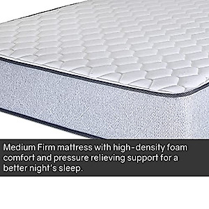 Greaton, 5/7/8/10 Inch Medium Firm High Density Foam Mattress, Comfortable Mattress for Cooler Sleep Supportive & Pressure Relief, Full, White