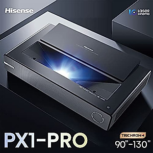 Hisense PX1-PRO 90-130" Ultra Short Throw 4K HDR Laser Projector 2200 LM with Android TV Cord Cutting Bundle with DIRECTV Stream Device Quad-Core 4K Android TV Wireless Streaming Media Player