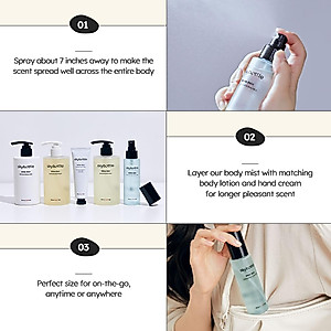 skybottle Hair & Body Mist, Lasting Fragrance with Bergamot, White Rose Scent, Travel Size Perfume and Body Spray, Hygiene Essentials for Women, Girls Valentine Gift, 3.4 Fl. Oz