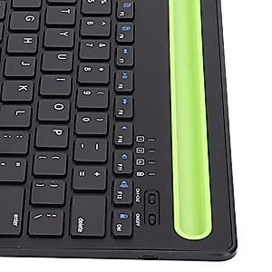 Ranvo Wireless Keyboard, 78 Keys PC Gaming Keyboards 2 Channel Type Multi System Compatibility with Bracket for Internet Cafe for Home for Office