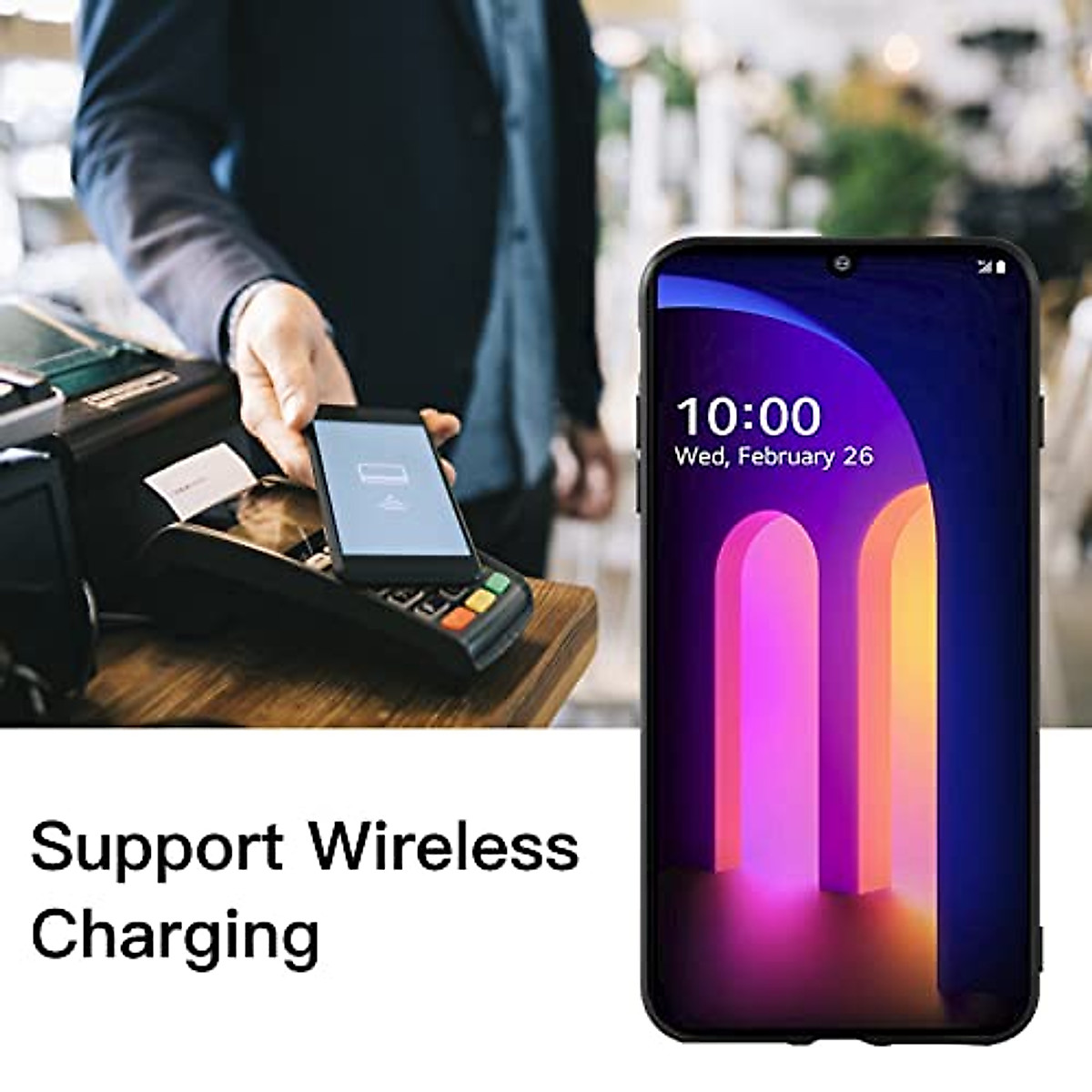 Asuwish Compatible with LG V60 ThinQ V60ThinQ 5G G9 Thin Q Case and Tempered Glass Screen Protector Thin Slim Soft TPU Flower Leather Cell Phone Cover for LGV60 V 60 60ThinQ 60V Women Rose Gold