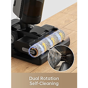 dreame H13 Pro Wet Dry Vacuum Cleaner, Smart Floor Cleaner Vacuum Mop for Hard Floors, 140°F Brush Wash, Hot Air & Dual Rotation Self-Cleaning, GlideWheel™ Power System, Great for Sticky Messes