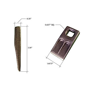 2 - Square Hole Replacement Auger Tooth - SQ-58F, SQ-58, SQ58, AT-5
