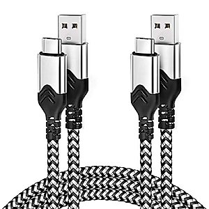 Deegotech USB C Cable 10ft, [2-Pack] Extra Long Nylon Braided USB C Charger Cable Type C Charger Fast Charging Compatible with Samsung Galaxy S10 S9 S8 Plus Note9 8 and More (3m)