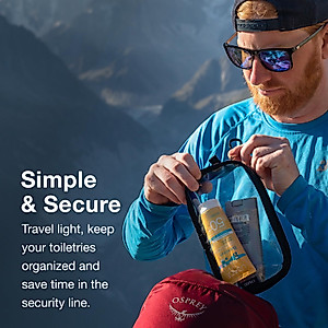 Osprey Ultralight Clear Liquids Pouch for Travel, Black