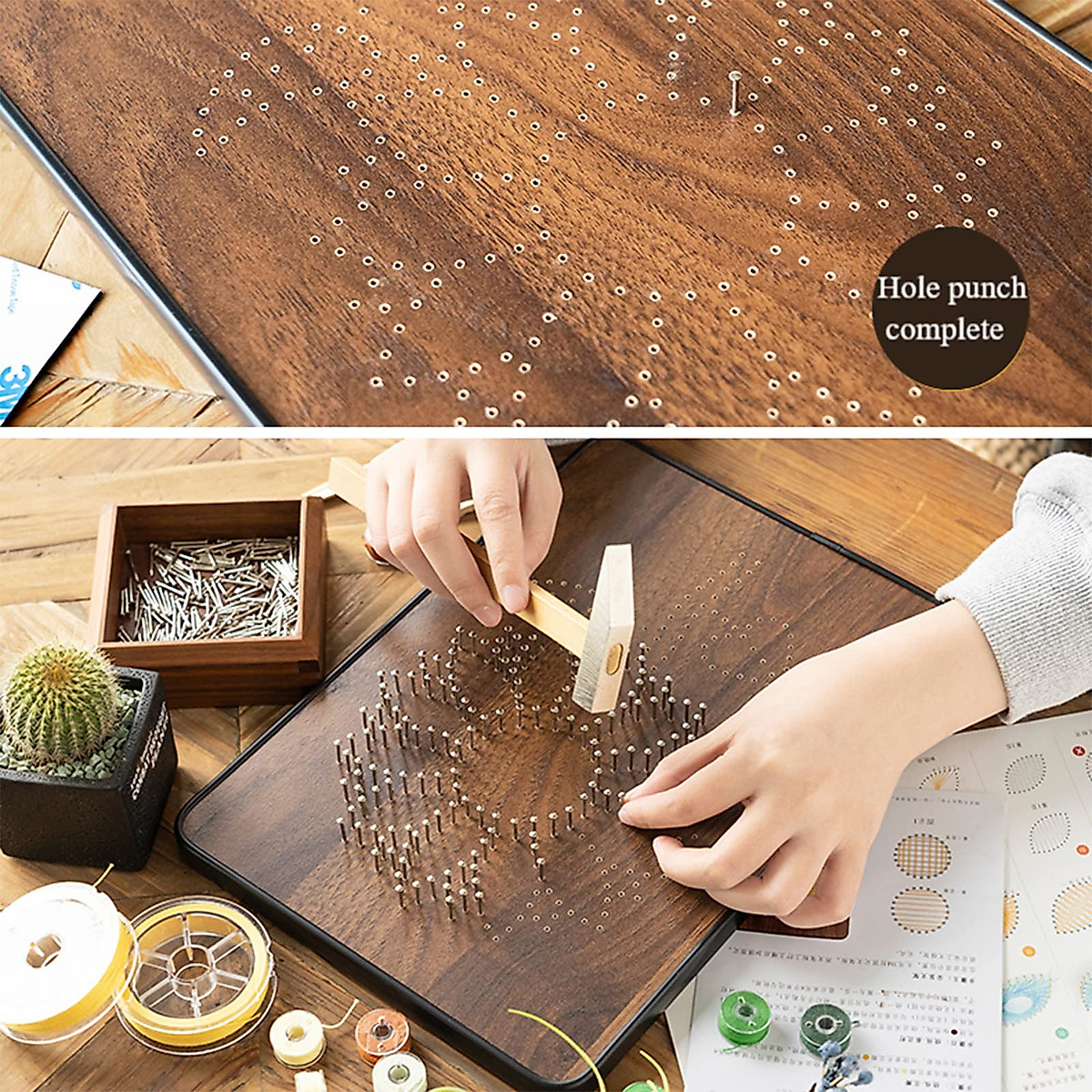 Faynore DIY String Art for Kids Adult Creative DIY Craft Kit with All Necessary Accessories and Frame - Home Wall Decorations Tabletop Decor - Gifts for Women Children (8.2" x 11.8") (Sunflower)