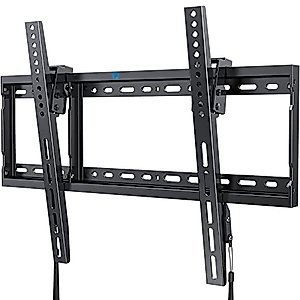 Tilt TV Wall Mount Bracket Low Profile for Most 37-75 Inch LED LCD OLED Plasma Flat Curved Screen TVs, Large Tilting Mount Fits 16-24 Inch Wood Studs Max VESA 600x400mm Holds up to 132lbs by Pipishell