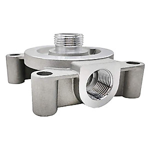 iFJF FB1311 Fuel Filter Base Replacement for Filter FF104 FF105 FF105C FF105D FF213 FS1000 FS1212 FS1242 BF948 BF957 BF1249 BF1258 BF1282 BF5801 BF7557 1R-0750 Billet Aluminum Replaces 142784S