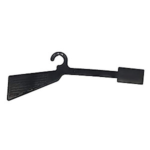 NAHANCO Extra-Long Stockroom Rail Divider with Straight Body, 21 ½” L - Black