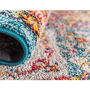 Unique Loom Penrose Collection Area Rug - Blake (9' 10" x 13' 11" Rectangle, Multi/ Blue)