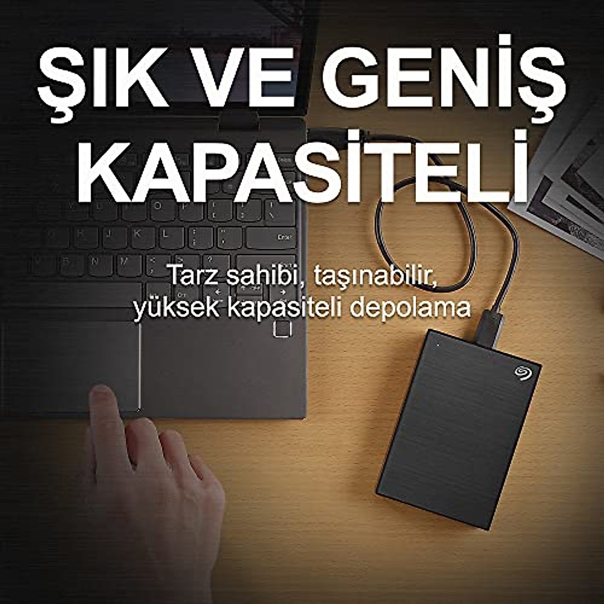 Seagate One Touch, 4TB, Portable External Hard Drive, PC Notebook & Mac USB 3.0, Space Grey, 1 Year Mylio Create, 4 mo Adobe CC Photography, Amazon Excl. (STKB4000405)