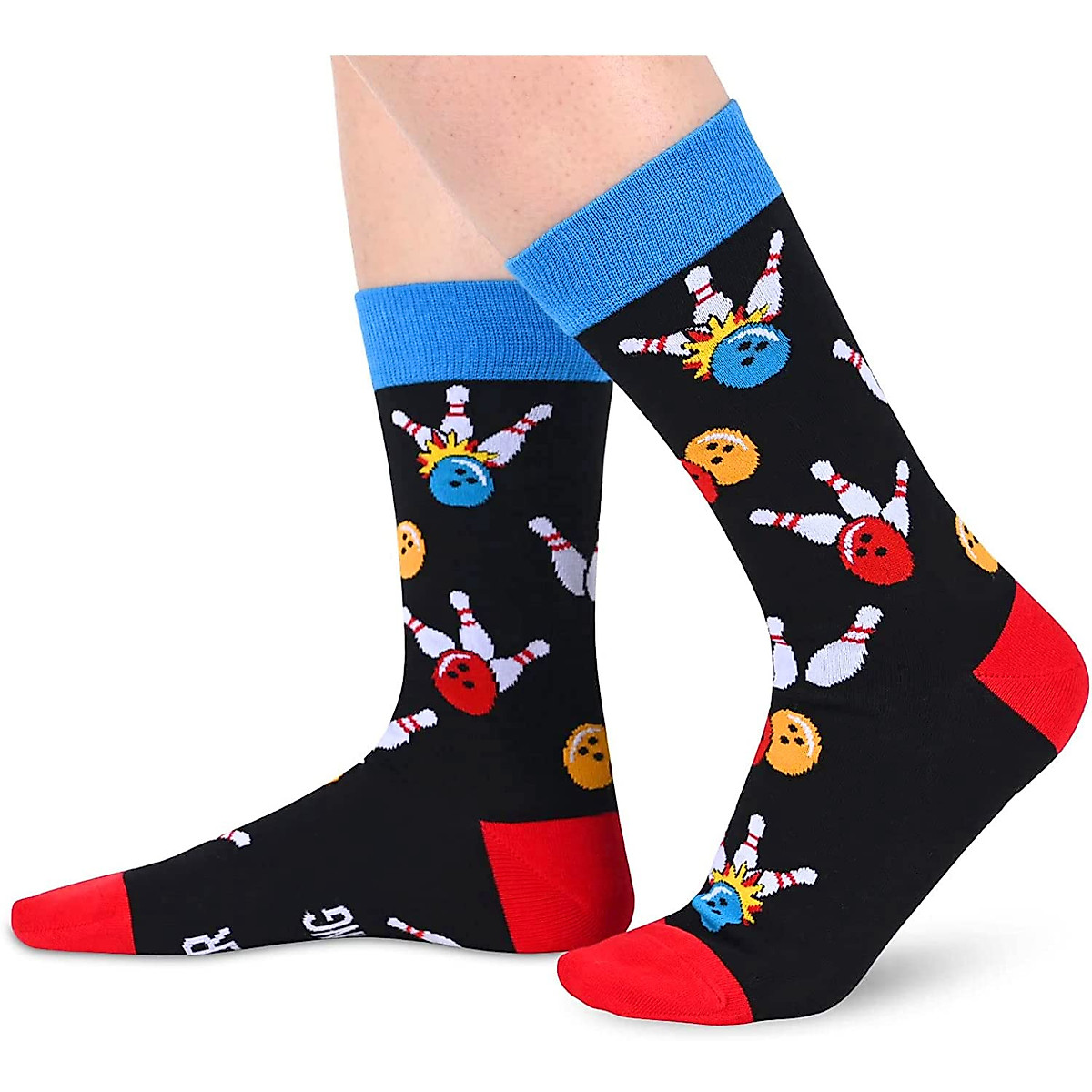 Funny Bowling Gifts For Men, Gifts For Bowlers Men, Bowling Gifts And Novelties, Mens Bowling Socks Funny Stocking Stuffers