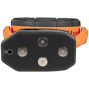 Klein Tools PJSFM2 Lithium Battery Operated Fan, Rechargeable Mini USB Fan with Clip On, Hang Hole, and Magnet Mounting, Portable, Orange/Gray