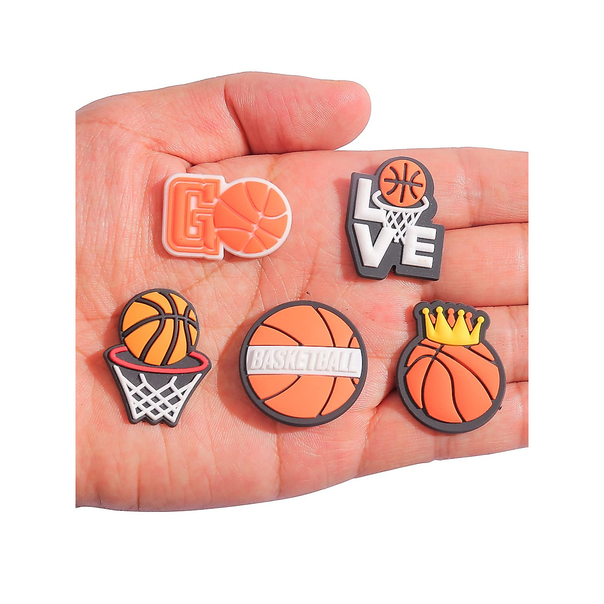 Hevmeg Sports Shoe Charms for Shoes,Baseball Softball Soccer Football Basketball Charms for Boy Girl Women Men