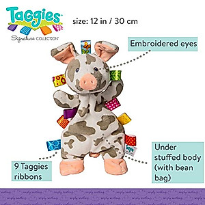 Taggies Patches Pig Lovey Soft Toy , 12 Inch (Pack of 1)