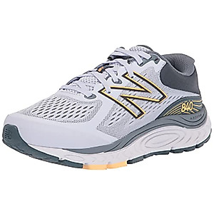 New Balance Women's 840 V5 Running Shoe, Silent Grey/Light Mango, 8 Wide