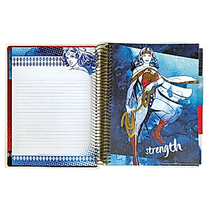 Paper House Productions DC Comics Wonder Woman 12 Month Undated 9.5" Planner with Month and Event Flag Stickers