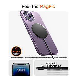 Spigen ArcField (MagFit) for MagSafe Magnetic Wireless Charger for iPhone 16 Pro Max Plus 15 14 13 Pro Max Plus Mini 12 Pro Max Fast Wireless Charging Pad