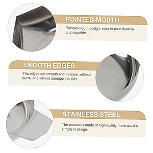 Weigh Boats 2pcs Stainless Steel Weighing Pan Laboratory Weighing Plate Weigh Gram Stainless Steel Metal Trays Plastic Jewels Aluminum Tray Household Scale Tray Weighting Gadget