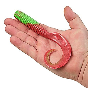 Berkley Gulp! Grub Fishing Soft Bait , Nuclear Chicken, 8"